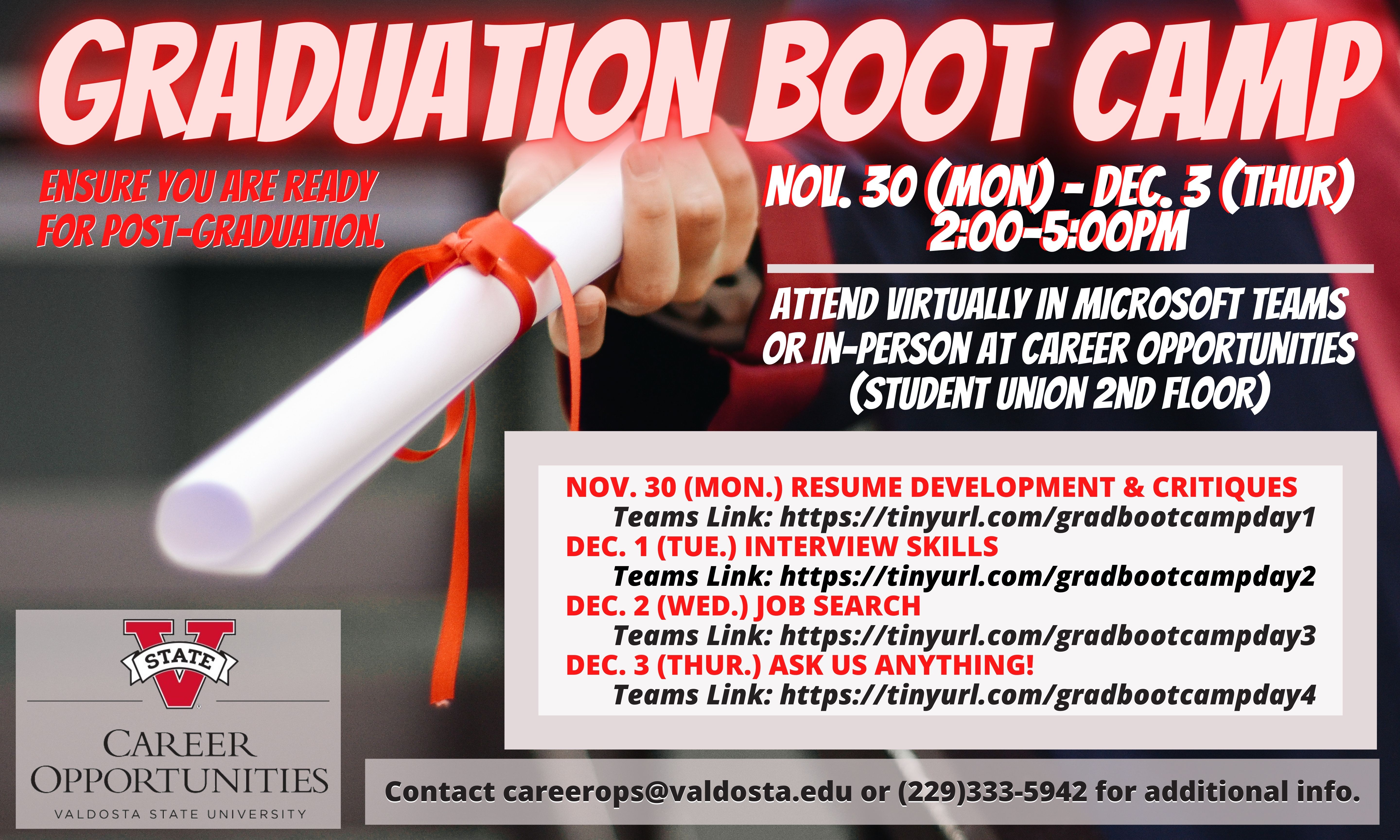 Career Opportunities - Valdosta State University